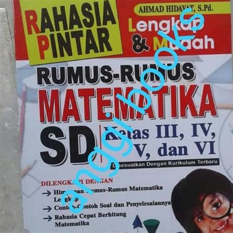 Jual Buku Sekolah Rumus Mtk Sd Shopee Indonesia
