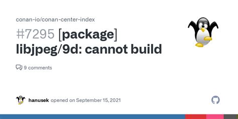 Package Libjpeg9d Cannot Build · Issue 7295 · Conan Ioconan
