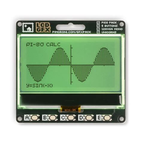Pico Gfx Pack 2 15 128x64 Lcd Display Module For Raspberry Pi Pico