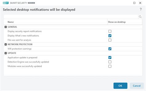 desktop notifications list eset smart security premium 17 eset