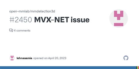 Mvx Net Issue · Issue 2450 · Open Mmlabmmdetection3d · Github