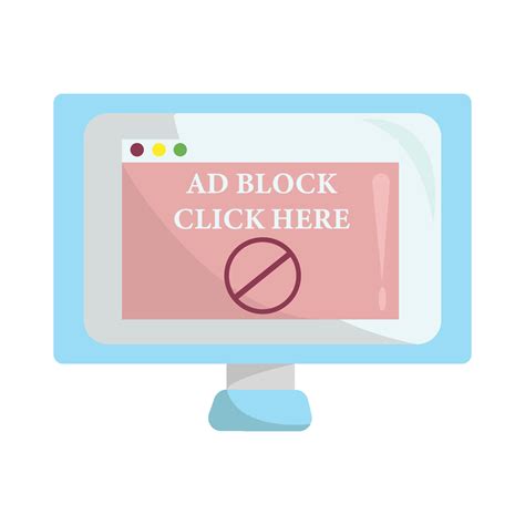 Ads Block Computer Illustration 35747830 Vector Art At Vecteezy