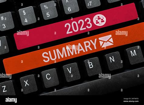 Sign Displaying 2023 Summary Word For Summarizing Past Year Events Main Actions Or Good Shows