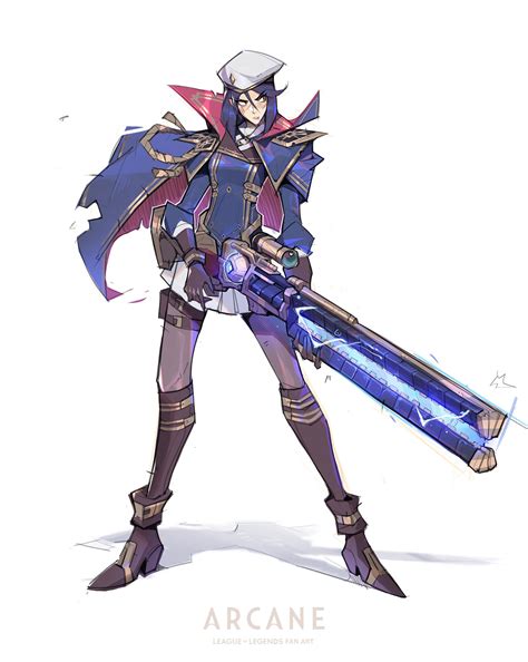 Artstation Arcane Caitlyn Fanart Female Character Concept