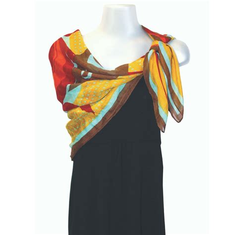 Gitxsan First Nation Raven Brings Light Square Scarf Pacific North West Coast Native