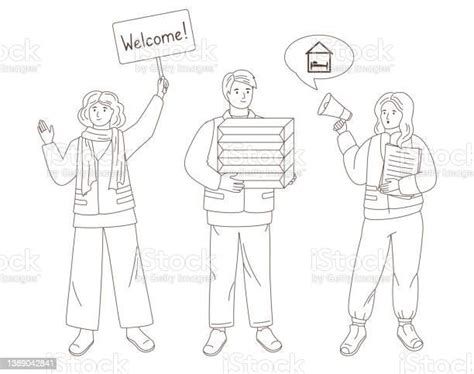 자원봉사 컨셉 환영 초대 야간 낙서 자원봉사자 자선 단체 숙박 Charity Benefit에 대한 스톡 벡터 아트 및 기타 이미지 Charity Benefit 가공의