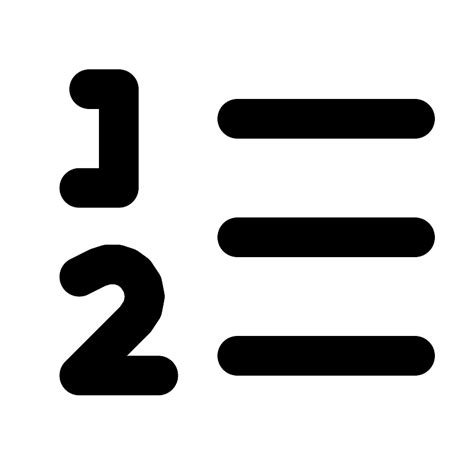 Format List Numbered Vector SVG Icon SVG Repo