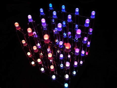4x4x4 Rgb Led Cube 32 Steps With Pictures Instructables