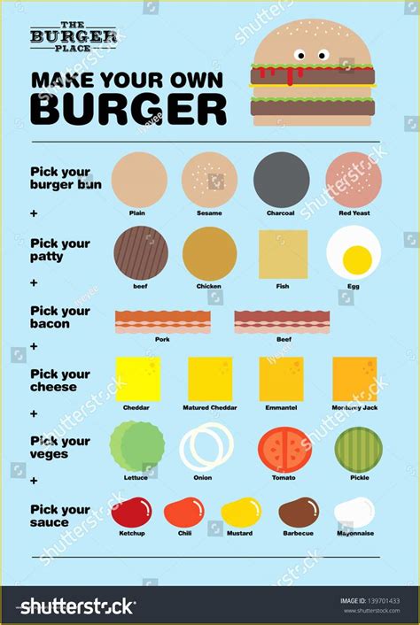 Make Your Own Menu Template Free Of Burger Menu Template