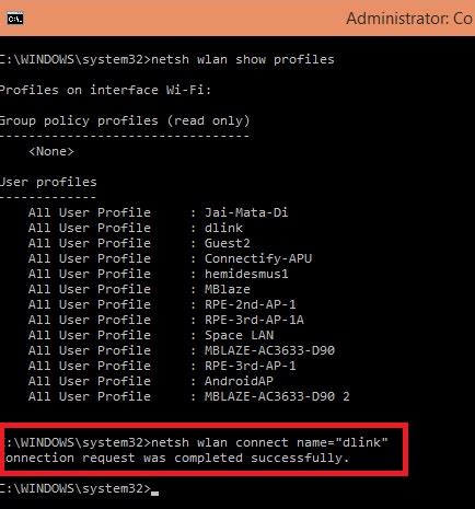 How To Connect To A Wireless Network In Windows Using Command Prompt