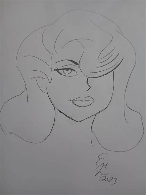 Poison Ivy Beauty Pose Fan Art Pencil Drawing By Aqua71 On Deviantart