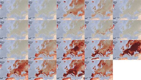 Coefficient Of Variation For The Bioclimatic Variables Under Climate Download Scientific