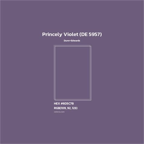 princely violet de 5957 complementary or opposite color name and code