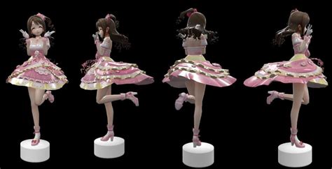 偶像大师 灰姑娘女孩3d打印模型 偶像大师 灰姑娘女孩3d打印模型stl下载 人物3d打印模型 Enjoying3d打印模型网
