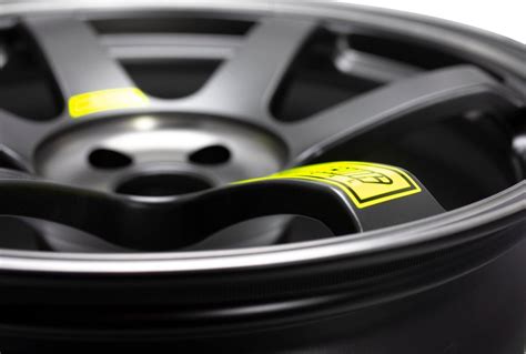 Volk Racing Te37 Saga Sl M Spec Pressed Black W Neon Yellow Stickers