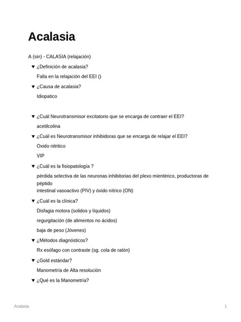 Acalasia Pdf