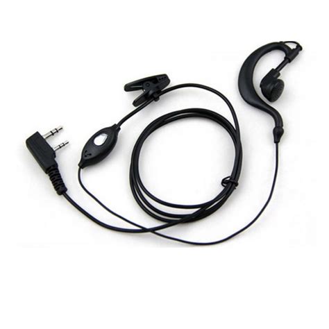 Слушалка за радиостанции Baofeng Черна Микрофон Emag Bg