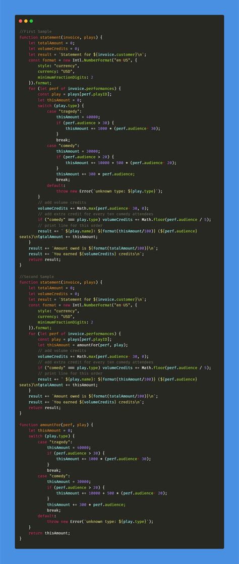 refactoring part 2 extract function shirin monzavi posted on the