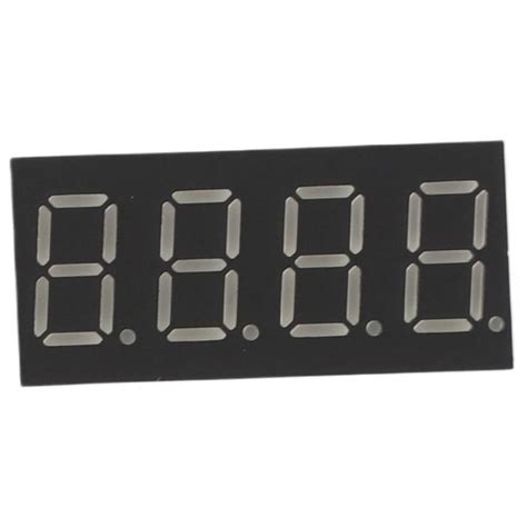 High Quality 12 Pin 4 Bit Common Cathode Plastic Metal Black Digital