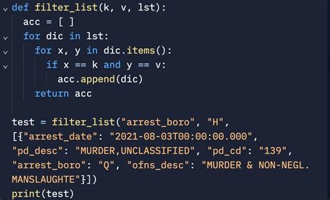 Solved Filter List Define A Function Named Filter List With Chegg Com