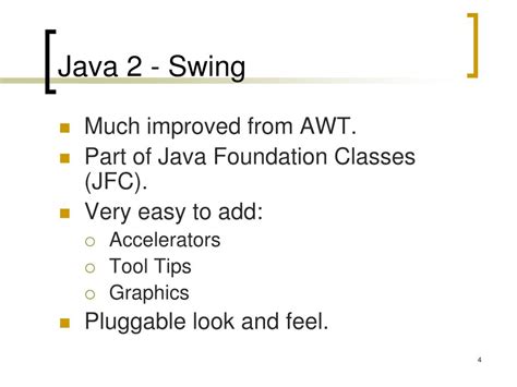 PPT Provision For GUIs In Java PowerPoint Presentation Free Download ID