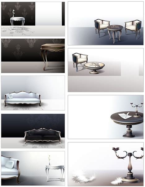 European Classical Vector 2 Household Items Vectors Graphic Art Designs