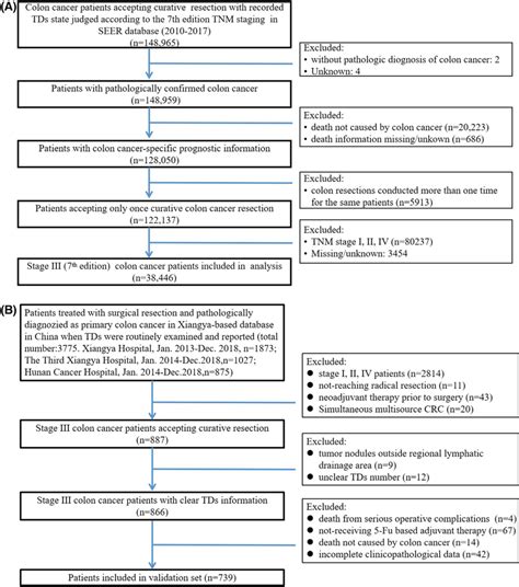 Flowcharts Of Seer And Xiangya Data A Extraction Flowchart Of Seer Download Scientific