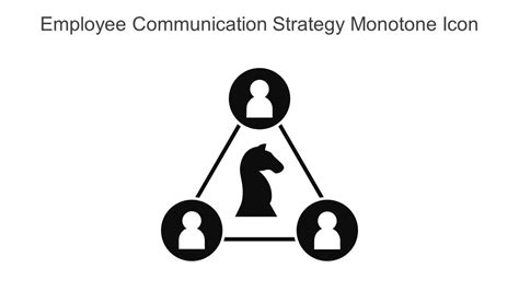 Employee Communication Strategy Monotone Icon In Powerpoint Pptx Png And Editable Eps Format PPT