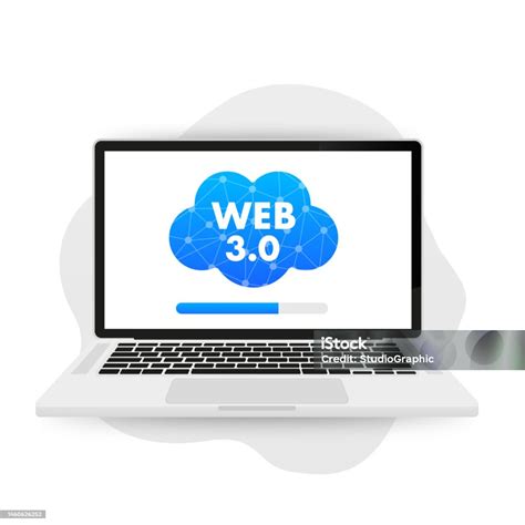 텔러스 인터넷 센터가 있는 웹 30 아이콘 네트워크 스토리지 네트워크 랩톱에 데이터 로드의 개념 벡터 그림 가상현실에 대한 스톡 벡터 아트 및 기타 이미지 Istock