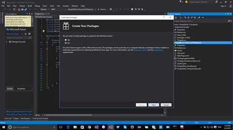 Creating An Appx Using Visual Studio