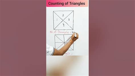 Counting Of Triangles Trick Triangle Mathstricks Shorts Youtube