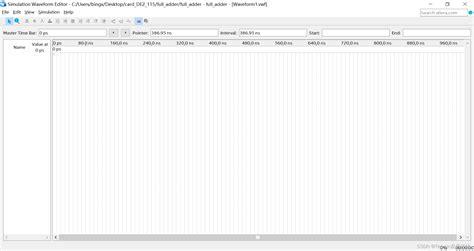 University Program Vwf仿真步骤全加器 Csdn博客