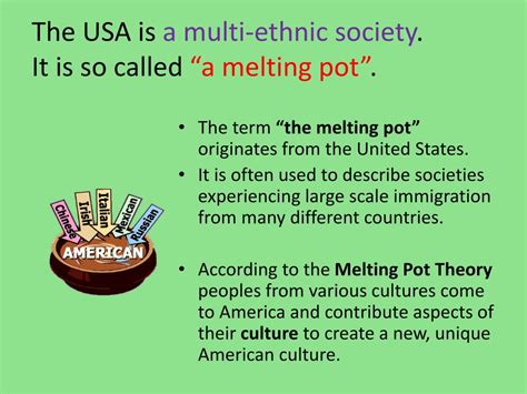 Ppt Melting Pot Diversity And Demographics Of The Usa Powerpoint