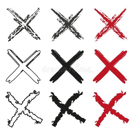 Cross Icon Set X Vector Illustration Eps 10 Stock Vector Illustration Of Holy Concept