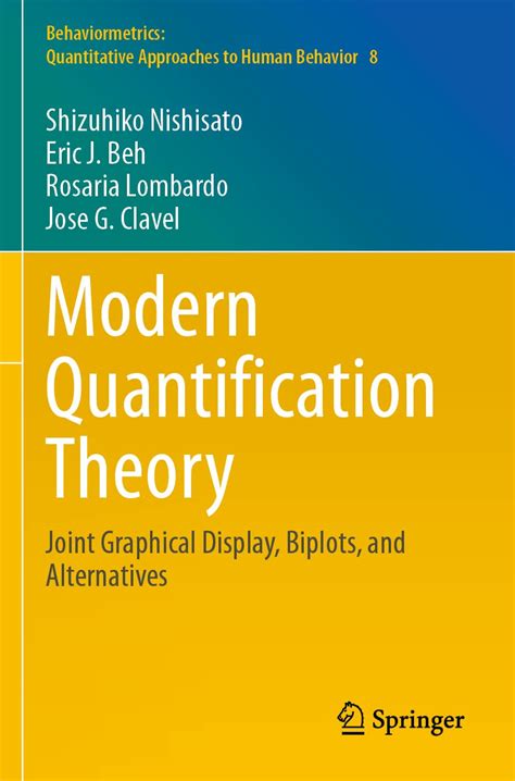 Buy Modern Quantification Theory Joint Graphical Display Biplots And