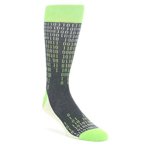 Binary Programming Socks Mens Novelty Dress Socks