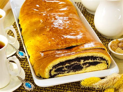 Маковый рулет (дрожжевой)