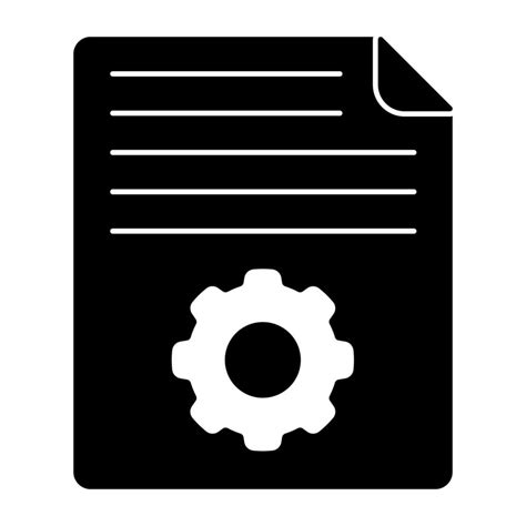 Perfect Design Icon Of File Setting Vector Art At Vecteezy