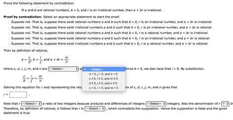 solved prove the following statement by contradiction if a