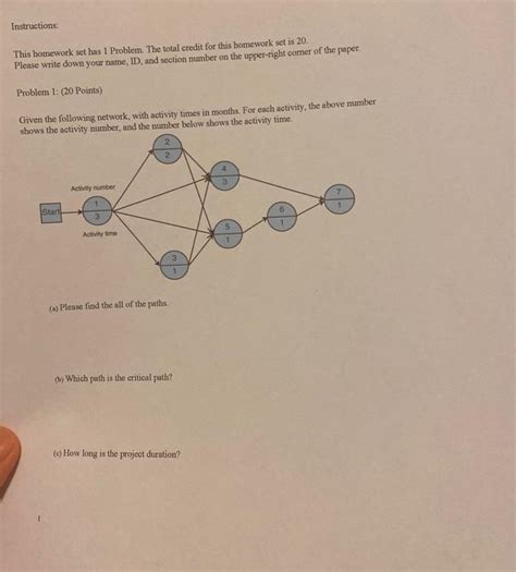 Solved Instructions This Homework Set Has 1 Problem The