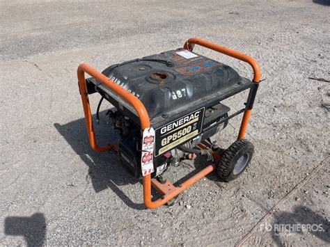 2020 Generac Gp5500 5 5 Kw Portable Generator Set Inoperable Ritchie Bros Auctioneers
