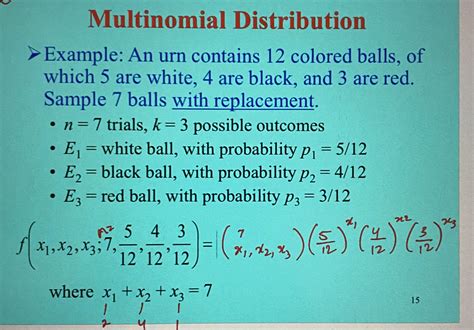 Multinomial Distribution ﻿example An Urn Contains