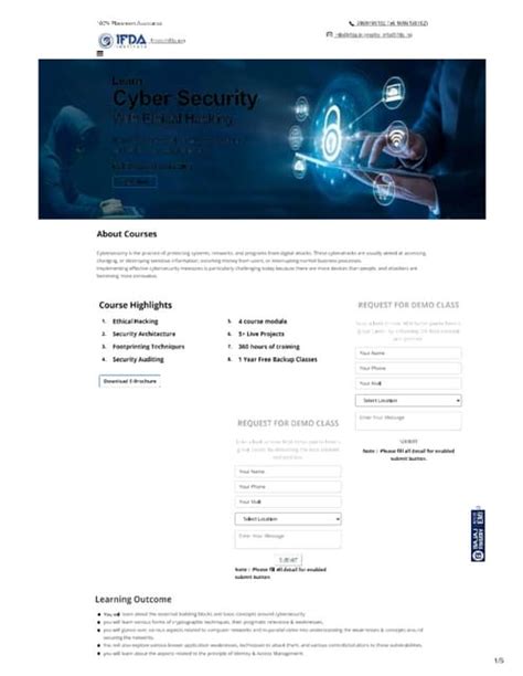 Cyber Security With Ethical Hacking Course Pptx