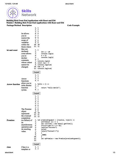 React Cheat Sheet For Week 1 Information System Studocu