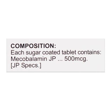 Order Nabiqasim Mecobal Tablet 500mcg 30 Pack Online At Best Price In