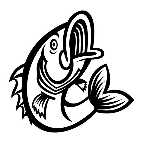 Bass Fish Svg Fishing Svg Fish Svg Bass Svg Fisherman Svg Sea Bas