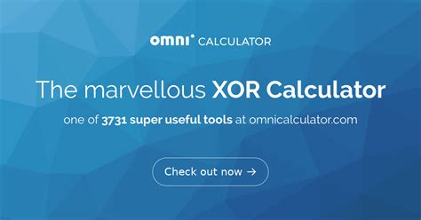 Xor Calculator Xor Calculator
