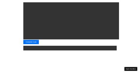 Code Completion Codesandbox