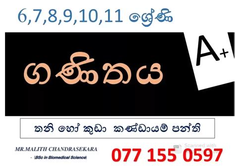 English Medium And Sinhala Medium Maths Classes Mathematics Ol