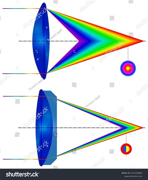 Scheme Chromatic Aberration Optical Lens Stock Vector Royalty Free 2233399843 Shutterstock